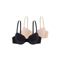 Dorina BH 'Louise' Damen Gr&ouml;&szlig;e 75 beige / schwarz Sommerkleid