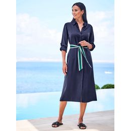 Heine Damen Sommerkleid "Kleid", blau, Gr. 34, unifarben, 100% Lyocell, Kleider
