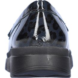 Waldl&auml;ufer WALDL&Auml;UFER Damen Slipper "H-Pina", Gr. 8,5blau, Lackleder, Schuhe, Loafer, Schlupfschuh, Bequemschuh in H-Weite