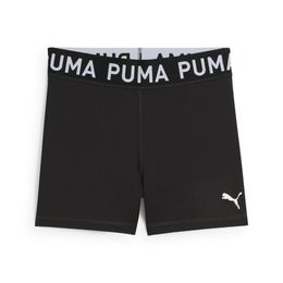 Puma Damen Trainingsshorts "Puma STRONG 3" Radlerhose Damen", schwarz, Gr. M, Obermaterial: 85% Polyester, 15% Elasthan. Unterer Bund: 8% Elasthan,