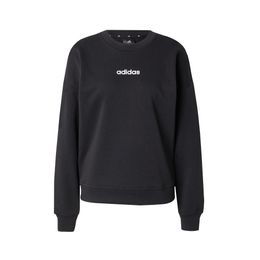 adidas Sportswear Sportsweatshirt 'ESSENTIALS LINEAR FRENCH TERRY' Damen Gr&ouml;&szlig;e S schwarz / wei&szlig;
