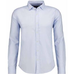 Ragman Herren Henleyshirt, blau, Gr. XXXL, Popeline, Baumwolle, Shirts
