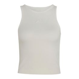 adidas Sportswear Sporttop 'Kit Small Logo Rib' Damen Gr&ouml;&szlig;e M wei&szlig;