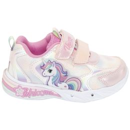 Disney M&auml;dchen Sneaker "UNICORN", Gr. 26pink, Synthetik, Schuhe, mit cooler Blinkfunktion