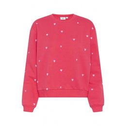 Saint Tropez Sweatshirt 'Dagna' female size XL Coral / White