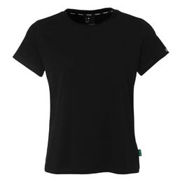 Kempa Damen T-Shirt "Shirt STMNT Women", schwarz, Gr. S, Obermaterial: 60% Baumwolle CO(Bio). 40% Polyester Pol. recyc.., Shirts