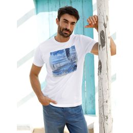Catamaran Herren T-Shirt "T-Shirt", wei&szlig;, Gr. 56, bedruckt, gemustert, unifarben, 100% Baumwolle, Shirts
