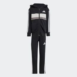 adidas Sportswear Trainingsanzug 'Essentials Tiberio' Jungen Gr&ouml;&szlig;e 104 schwarz / wei&szlig;