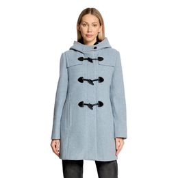 Gil Bret Damen Outdoorjacke "Damen mit Kapuze", blau, Gr. 48, Obermaterial: 70% Wolle, 20% Polyester, 10% Polyamid. Besatz: 45% Polyacryl, 30%