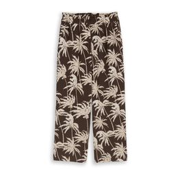 Tom Tailor Denim Hose Damen Gr&ouml;&szlig;e 40 camel / braun / wei&szlig;