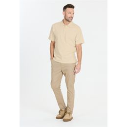 NOU Herren Poloshirt "Tegan"beige, Gr. M, unifarben, 100% Baumwolle, Shirts, mit atmungsaktiver Eigenschaft
