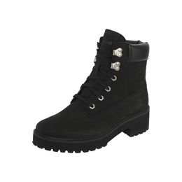 Timberland Damen Schn&uuml;rboots "CARNABY COOL MID LACE UP BOOT", Gr. 37,5, schwarz, Leder, Schuhe, Winterstiefel, Schn&uuml;rstiefel, Winterschuhe