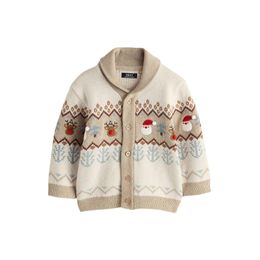 next Knit Cardigan boy size 104 Beige / Light beige / Light blue / Brown