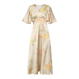Sisters Point Kleid 'GISELA-DR35' Damen Gr&ouml;&szlig;e 42 gelb / pastellgelb / gr&uuml;n / puder Sommerkleid