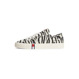 Tommy Jeans Sneaker Damen Gr&ouml;&szlig;e 36 creme / schwarz Sommerschuhe
