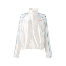 Puma Between-Season Jacket 'Puma X FENTY T7' female size XL Blue / Light orange / Wool white