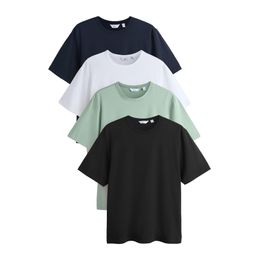 next T-Shirt Herren Gr&ouml;&szlig;e L navy / mint / schwarz / wei&szlig;