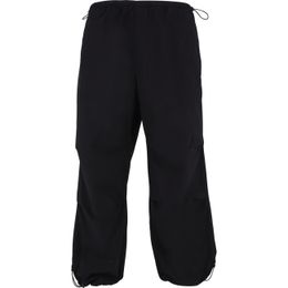 Urban Classics Herren Stoffhose "Urban Classics Herren Popline Parachute Pants", schwarz, Gr. XXL, unifarben, 100% Baumwolle, Hosen