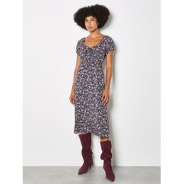 Apricot Damen Druckkleid "Midi-Kleid", bunt, Gr. 38, gebl&uuml;mt, gewebt, Obermaterial: 90% Viskose LENZING ECOVERO CV LenzEcov. 10% Nylon NY., Kleider,