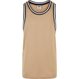 Urban Classics Shirt Herren Gr&ouml;&szlig;e L beige / schwarz / wei&szlig;