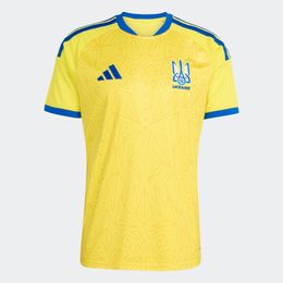 adidas Performance Trikot 'Ukraine 26 Home' Damen Gr&ouml;&szlig;e S blau / gelb / honig / wei&szlig;