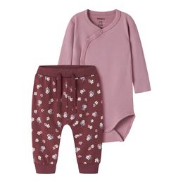name it Set 'NBFVULLA' Gr&ouml;&szlig;e 86 oliv / mauve / cyclam / wei&szlig;