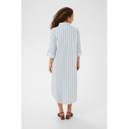 Saint Tropez Damen Hemdblusenkleid "ZalindaSZ Shirt Dress"skyway ice stripe, Gr. M, gestreift, Web, Obermaterial: 100% Baumwolle, Kleider