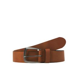 Jack & Jones JACK & JONES Herren Lederg&uuml;rtel "JACMICHAEL LEATHER BELT SN", braun, Gr. 90, unifarben, Leder, G&uuml;rtel