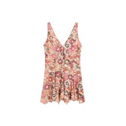Desigual Kleid Damen Gr&ouml;&szlig;e 34 altrosa / pastellrot / schwarz / offwhite