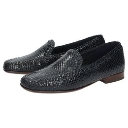 Sioux Damen Slipper "Cordera", Gr. 42,5, blau, Obermaterial: 100% Ziegenleder goatskin. 100% Gummi rubber., Schuhe