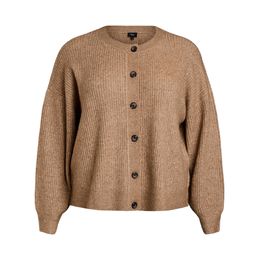 ZIZZI Strickjacke 'Cavista' Damen Gr&ouml;&szlig;e 5XL/6XL hellbraun