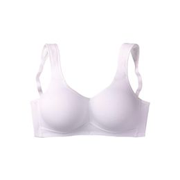 Damen T-Shirt-BH, NUANCE BY LASCANA, Gr. 100, wei&szlig;, Microtouch, Obermaterial: 74% Polyamid (TACTEL), 14% Elasthan (LYCRA), 12% Baumwolle, BHs, ohne