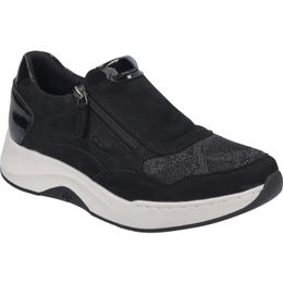 Josef Seibel Damen Sneaker "Elli 03, schwarz", Gr. 42, schwarz, Obermaterial: 80% Rindsleder Leather cow. 20% Textilmaterial TEXMAT., Schuhe