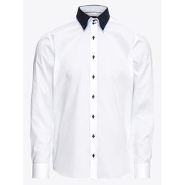 OLYMP Button Up Shirt 'Level 5 City Uni' male size XL/XXL White