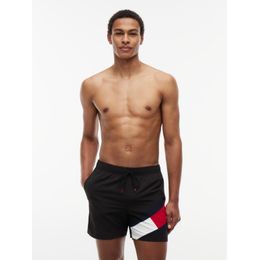 Herren Badeshorts "SF MEDIUM DRAWSTRING", schwarz, Gr. XXL, Tommy Hilfiger Swimwear, unifarben, Microfaser, Polyamid, Badehosen, mit Tommy Hilfiger