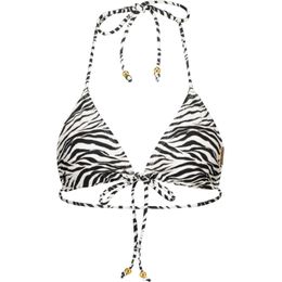 alife and kickin ALIFE & KICKIN Damen B&uuml;gel-Bikini-Top, schwarz-wei&szlig;, Gr. XS, 80% Polyamid, 20% Elasthan, Bikini-Oberteile