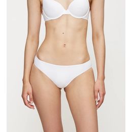 Triumph Damen Tai-Slip "Body Make-Up Essentials", Gr. 40, wei&szlig;, Microfaser, Obermaterial: 79% Polyamid, 21% Elasthan, unifarben, Unterhosen, leicht,