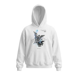 Mj Gonzales Sweatshirt 'SAINT V.1 x Heavy' Herren Gr&ouml;&szlig;e L blau / schwarz / wei&szlig;