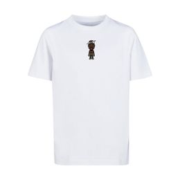 MisterTee M&auml;dchen T-Shirt "MisterTee Herren Kids LA Sketch Tee", wei&szlig;, Gr. 134, bedruckt, 100% Baumwolle, Shirts