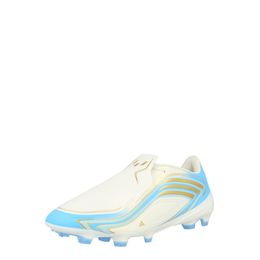 adidas Performance Soccer Cleats 'F50 Messi League' male size 48 Ivory / Light blue / Gold