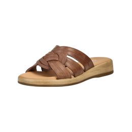 Gabor COMFORT Damen Pantolette "Gabor Comfort Pantoletten Glattleder", Gr. 38braun, Glattleder, Schuhe