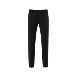 Benvenuto. Herren Anzughose "IAGO", schwarz, Gr. 102, uni, Obermaterial: 52% Polyester PES. 43% Wolle WO. 5% Elasthan EL. Futter: 60% Viskose CV. 40%