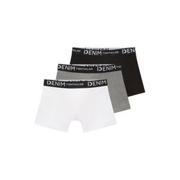 Tom Tailor Denim Boxershorts Herren Gr&ouml;&szlig;e S grau / schwarz / wei&szlig;