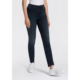 MAC Damen Skinny-fit-Jeans "Dream Skinny", blau, Gr. 32, Jeans, Obermaterial: 91% Baumwolle, 6% Polyester, 3% Elasthan, Jeans, in hochelastische
