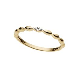 Firetti Damen Diamantring "Schmuck Geschenk Gold 333 Damenring Goldring Diamant", 17, 0,02 P2 = erkennbare Einschl&uuml;sse, Diamanten Gelbgold 333, 2mm,