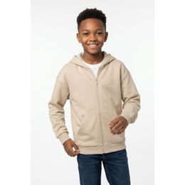 Jungen Kapuzensweatshirt "J SL FZ HD 220", beige, Gr. 152, adidas Sportswear, Obermaterial: 52% Baumwolle, 48% Polyester, Sweatshirts, f&uuml;r Kinder,