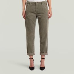G-Star Raw G-STAR Damen Chinohose "Kate Chino Boyfriend", braun, Gr. 31, unifarben, Web, Obermaterial: 100% Baumwolle, Hosen, mit Relaxed Fit an H&uuml;fte und