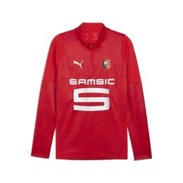 Puma Herren T-Shirt "Stade Rennais FC Trainingstop Herren", silber, Gr. XL, Obermaterial: 100% Polyester, Shirts