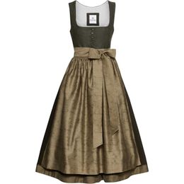 Hammerschmid Langes Dirndl Pillersee Oliv/Goldfarben (Gr&ouml;&szlig;e: 36)