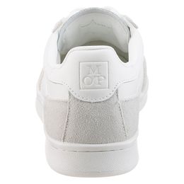 Marc O'Polo MARC O'POLO Herren Sneaker "Vincenzo", Gr. 44wei&szlig;, Glattleder, Veloursleder, unifarben, Basic, Schuhe, Schn&uuml;rschuh, Freizeitsneaker mit gepolstertem